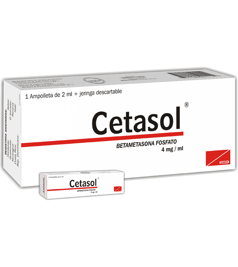 Cetasol 8 mg/2 ml Caja x 1 Ampolla Inyectable - Laboratorios Quimifar