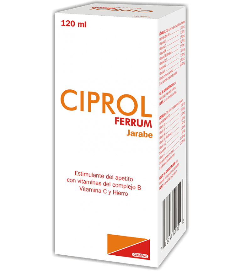 Ciprol Ferrum jarabe x 120 ml - Laboratorios Quimifar
