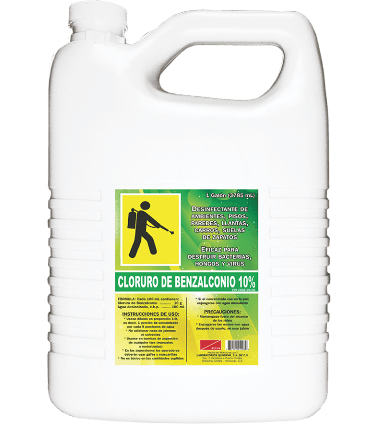Cloruro Benzalconio 10% Galón - Laboratorios Quimifar
