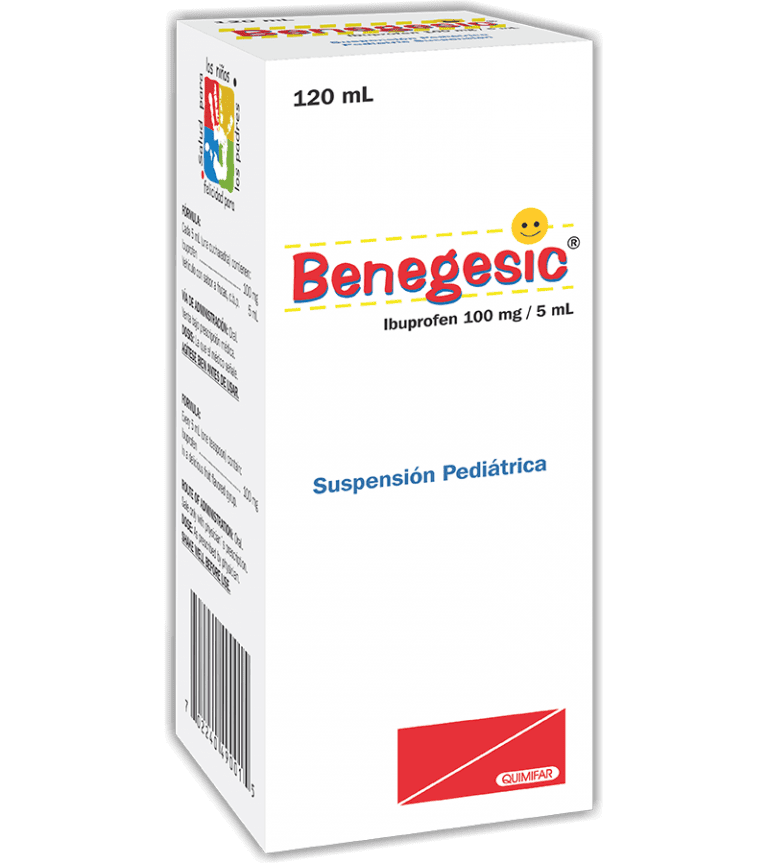 Benegesic suspensión pediátrica x 120 ml - Laboratorios Quimifar