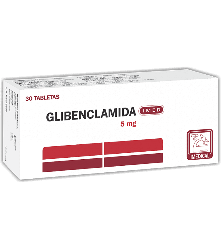 Glibenclamida 5 mg caja x 30 tabletas - Laboratorios Quimifar