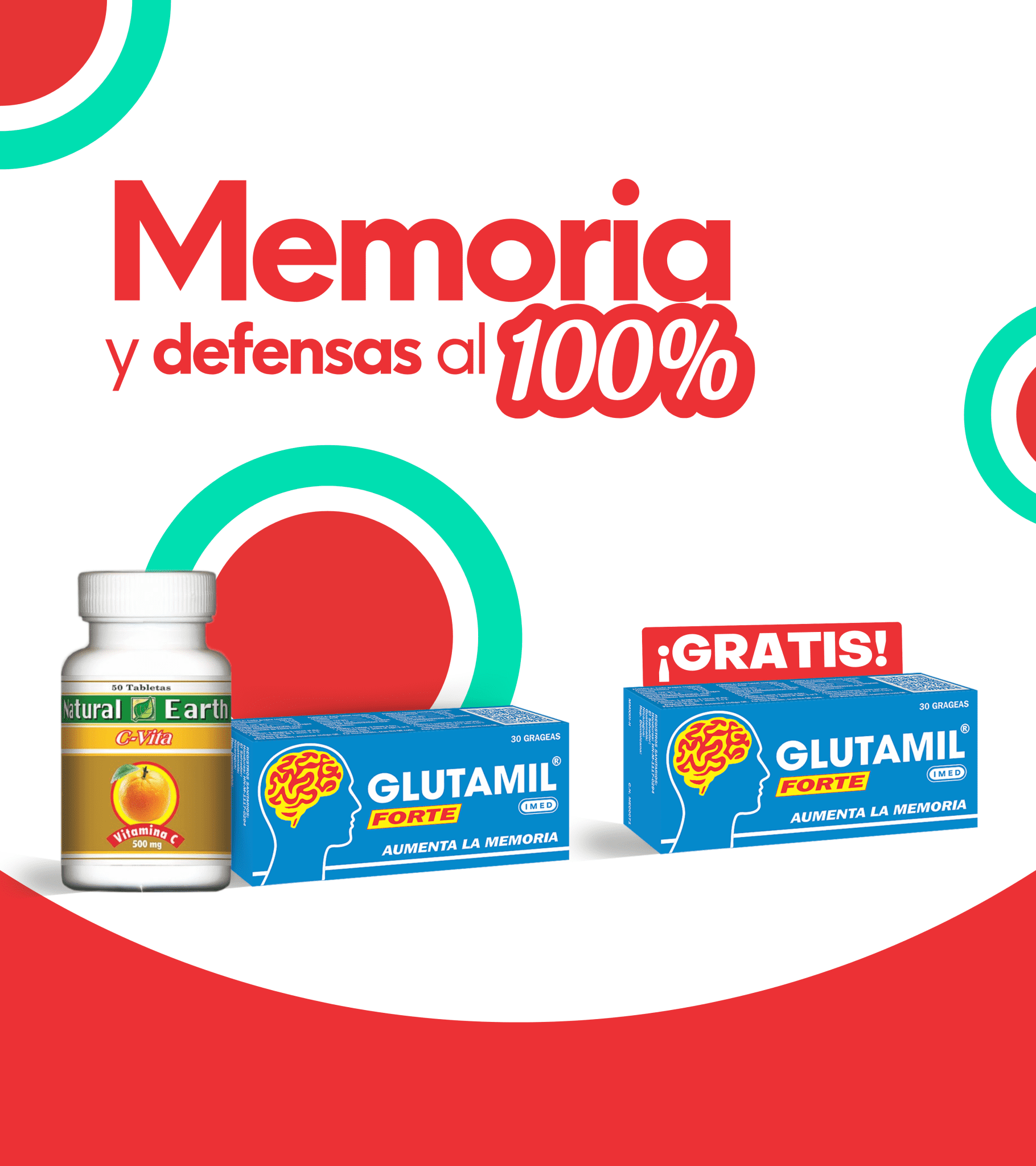 Promo Vitaminas | C-Vita + Glutamil Forte - Laboratorios Quimifar