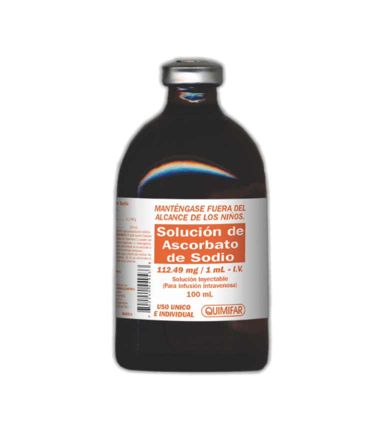 Vitamina C inyectable x 100 ml - Laboratorios Quimifar