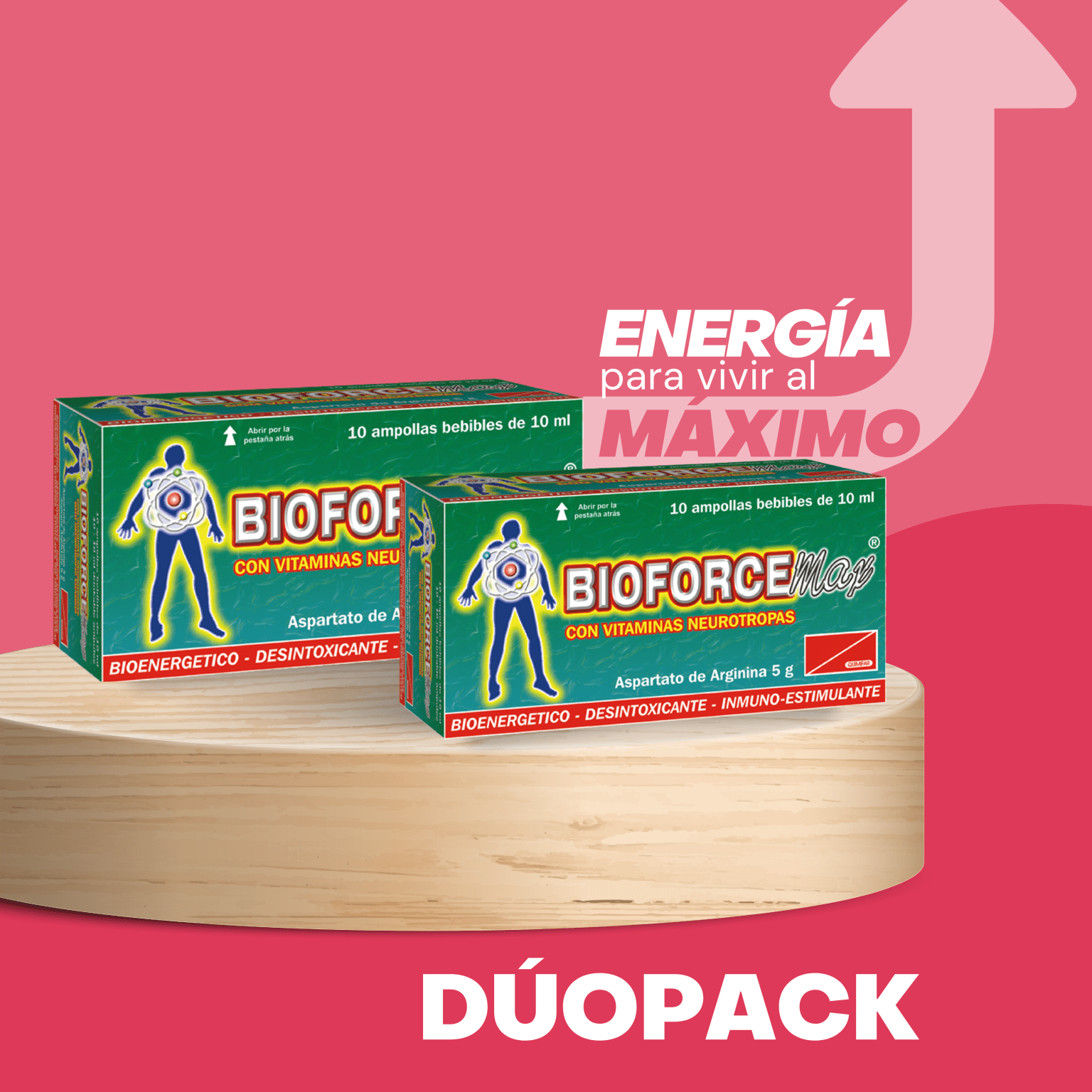 Bioforce Max x 10 ampollas bebibles (DUOPACK) - Laboratorios Quimifar