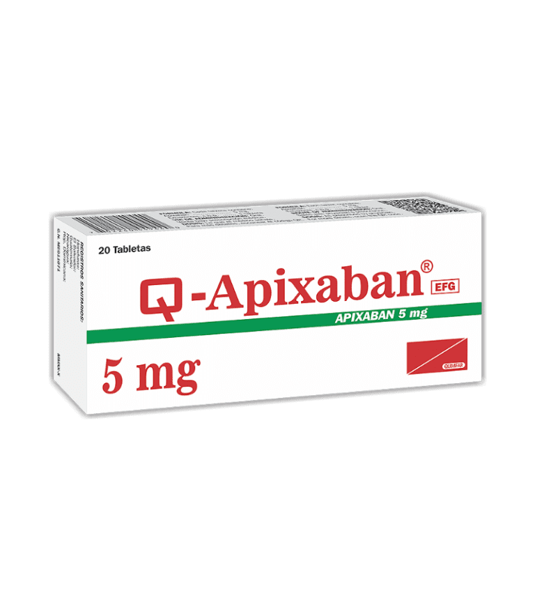 Q-Apixaban 5 mg caja x 20 tabletas - Laboratorios Quimifar