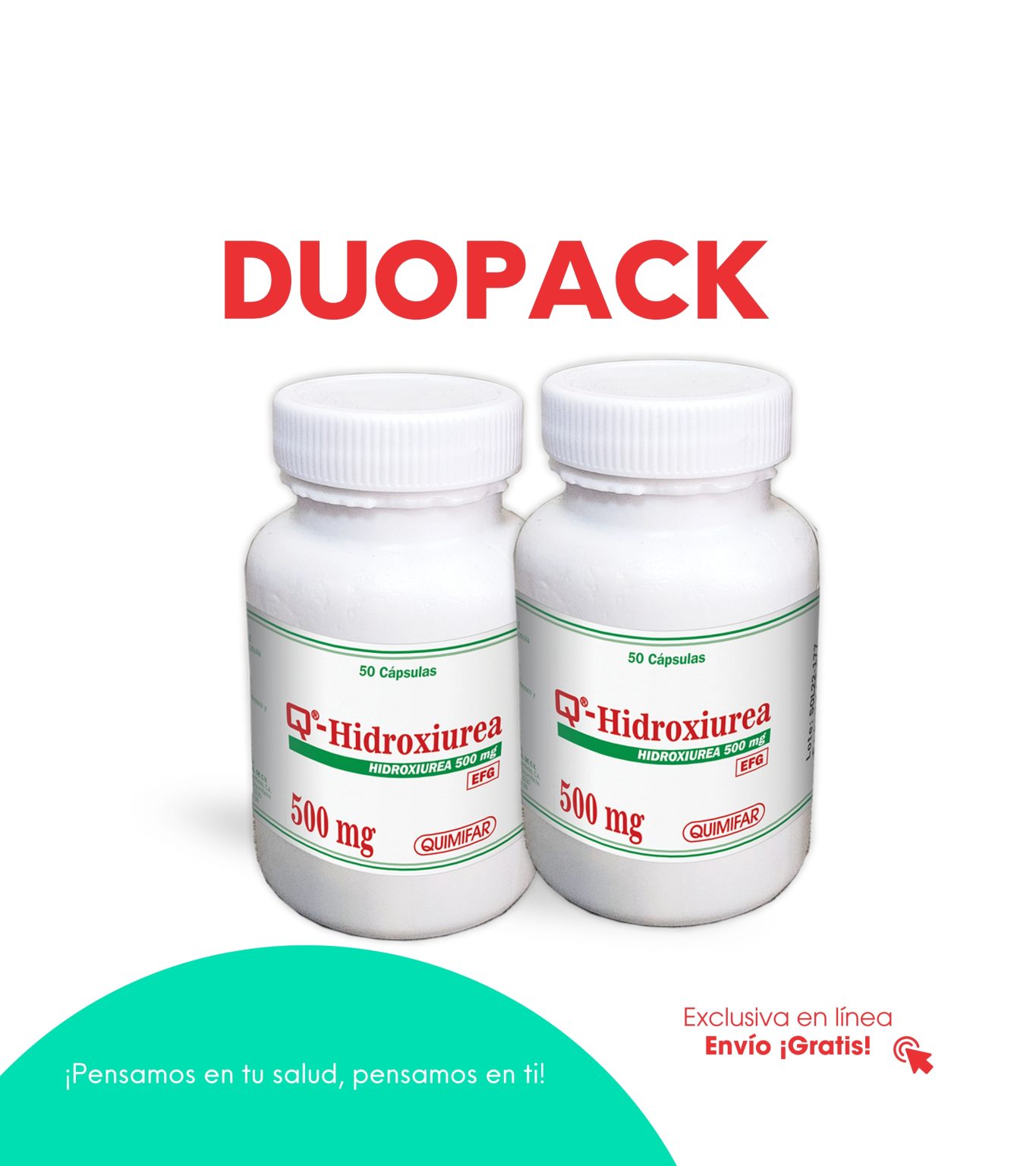 Q-Hidroxiurea 500 mg frasco x 50 cápsulas (DUOPACK) - Laboratorios Quimifar